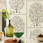 Anaar Tree Charcoal Wallpaper - WillowBloomHome