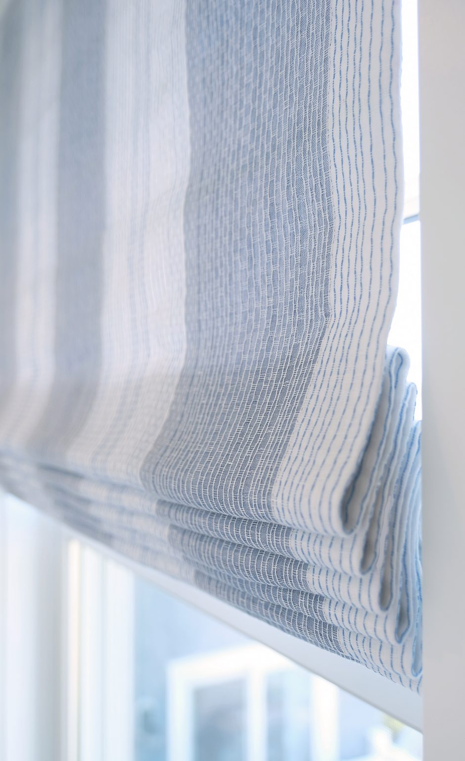 Senti Blue Roman Shade – WillowBloomHome